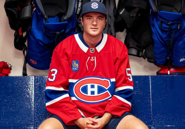 EN IMAGES | La première journée de Noah Dobson à l’entraînement avec le ...